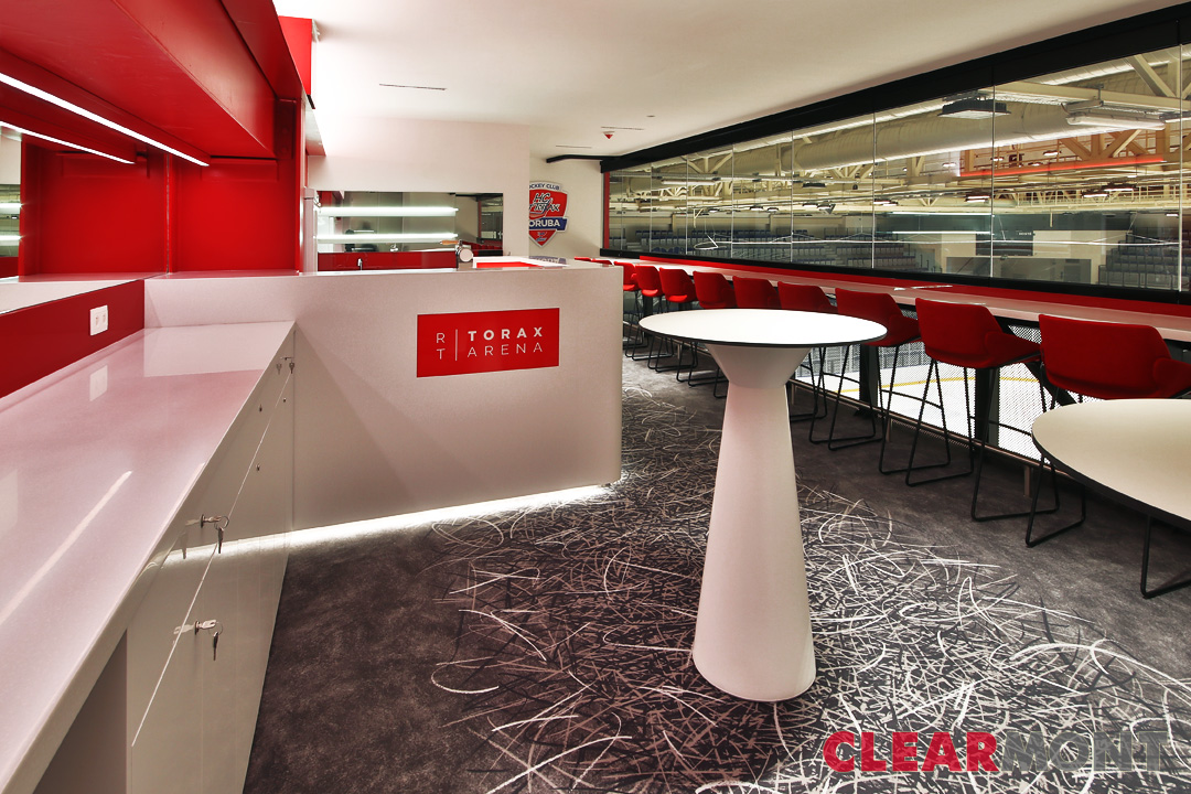 VIP zone RT Torax arena interior | Clearmont, spol. s r.o.